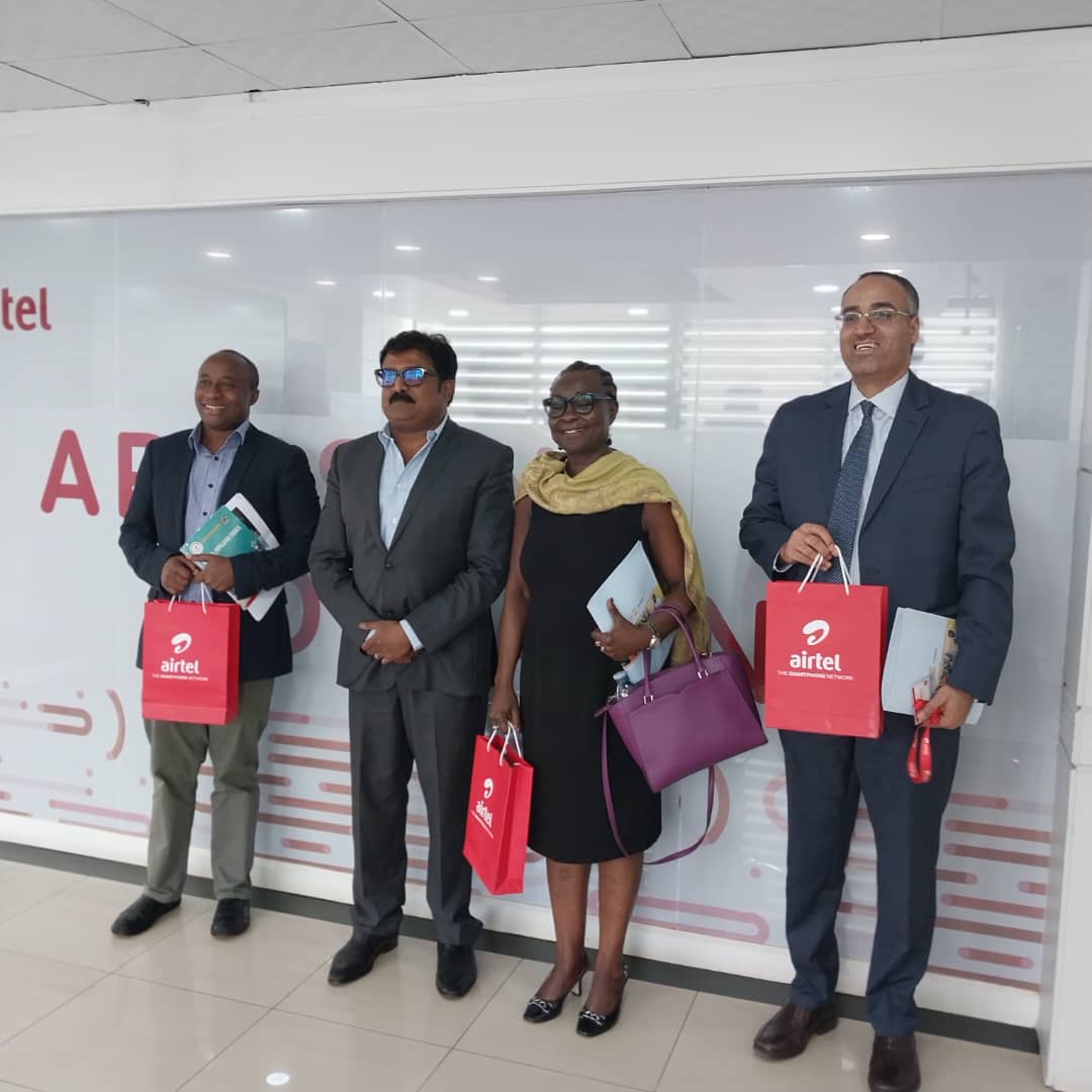 Airtel Uganda hosts UNFPA Uganda country boss Dr. Otieno , illustrates ...