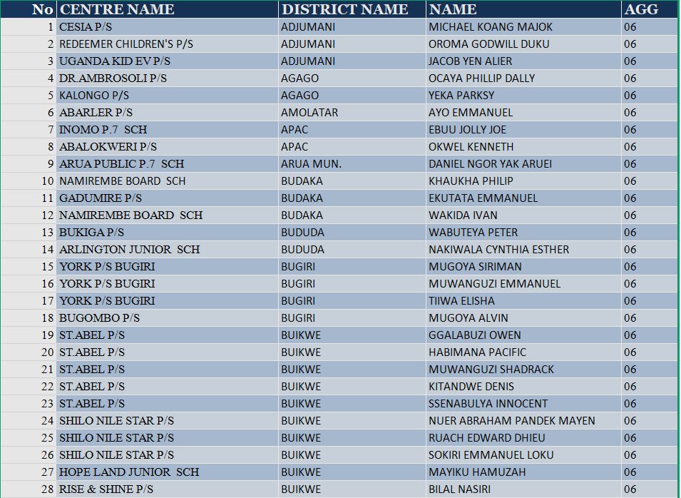 PLE 2024 Results: Top Schools with 6 in 4 Aggregates