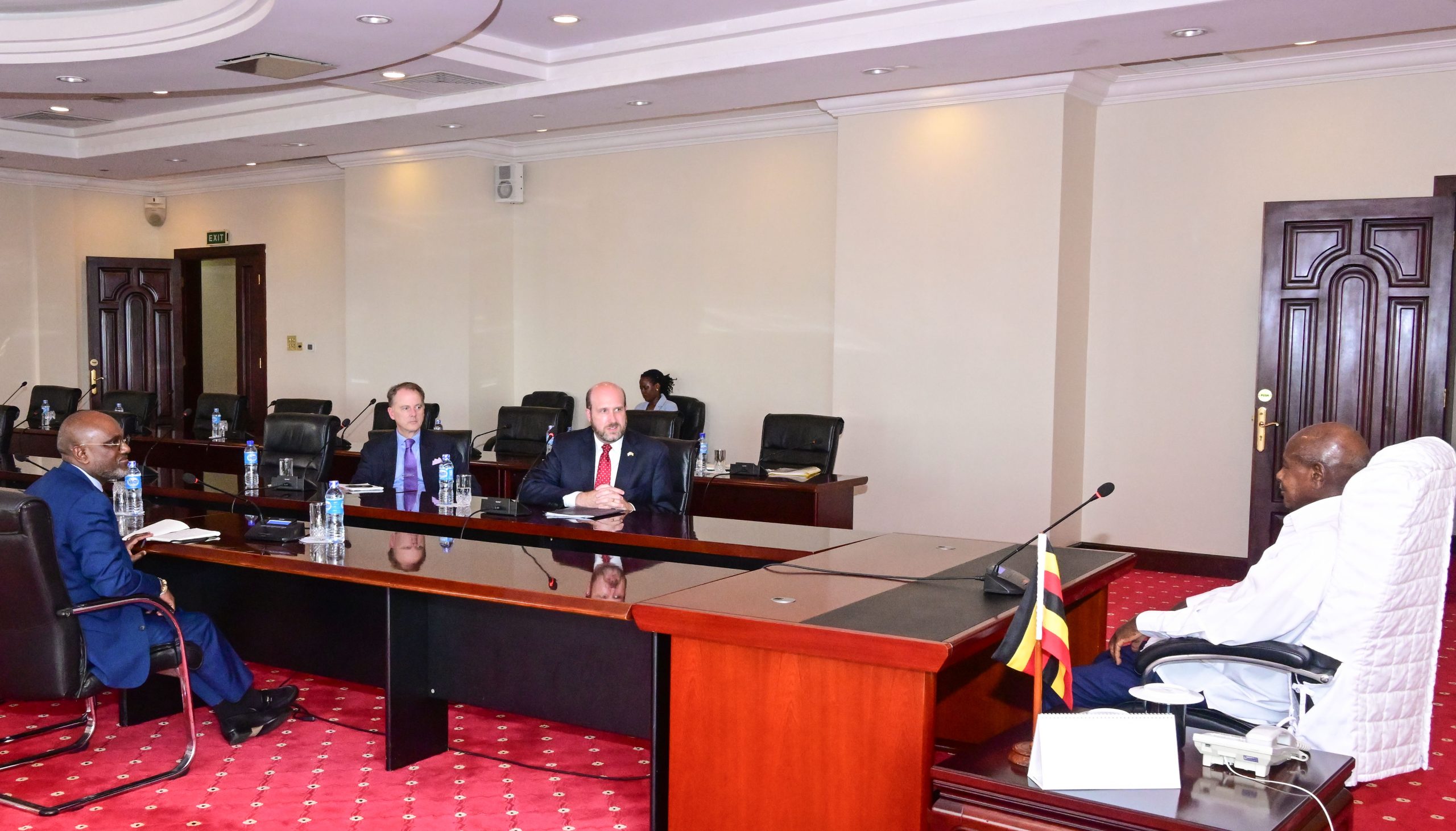Museveni meets US Ambassador William Popp amid aid freeze