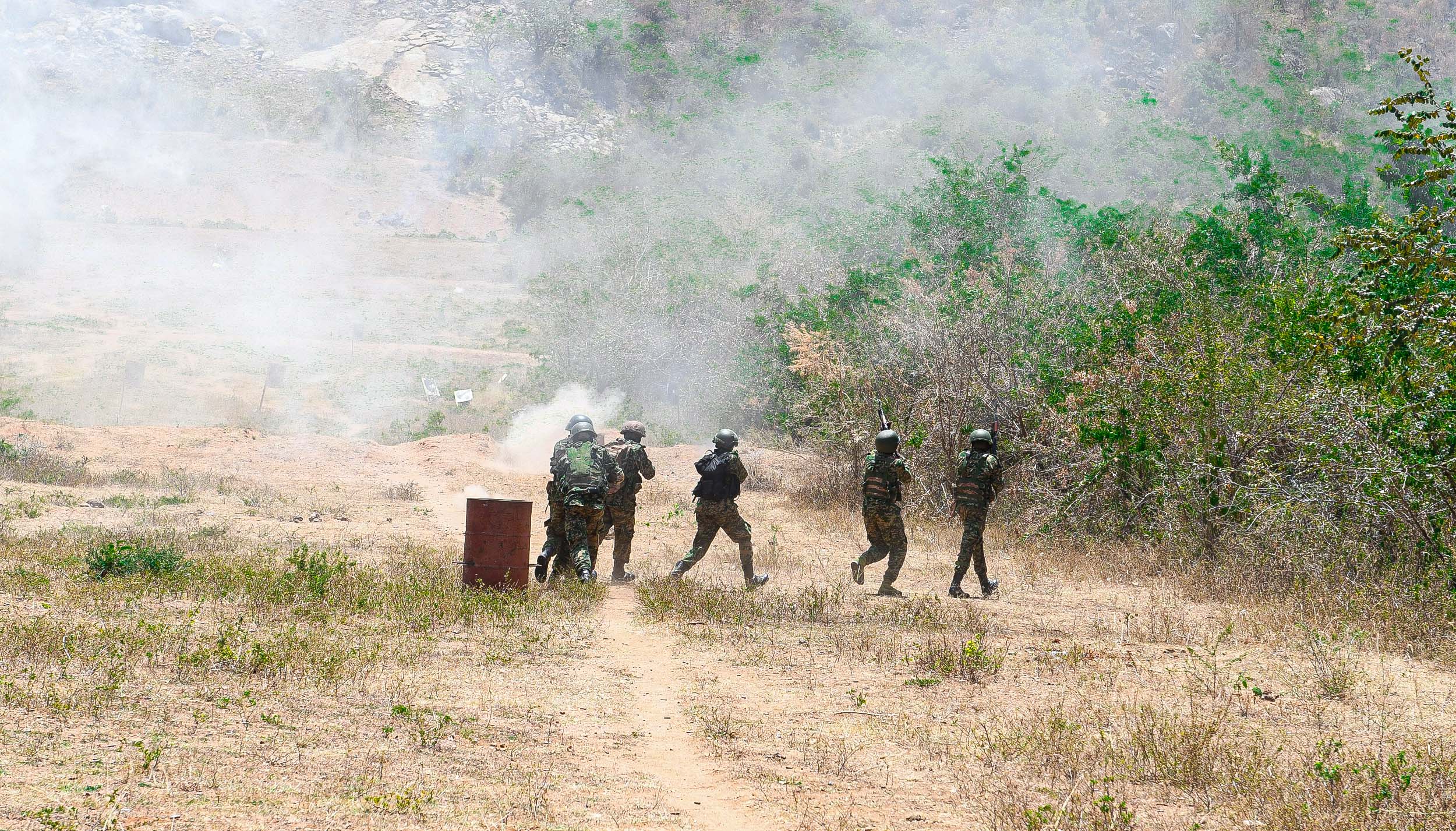 SFC boss Gen. Mugisha as he passes out 98 commandos