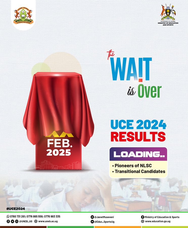 BREAKING! UNEB announces the release of UCE 2024 results