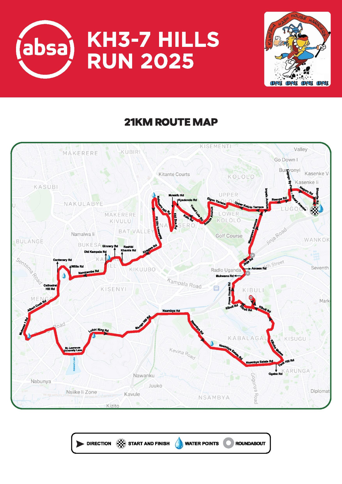 Absa releases 2025 KH3-7 Hills route map as KCCA Executive Director is ...